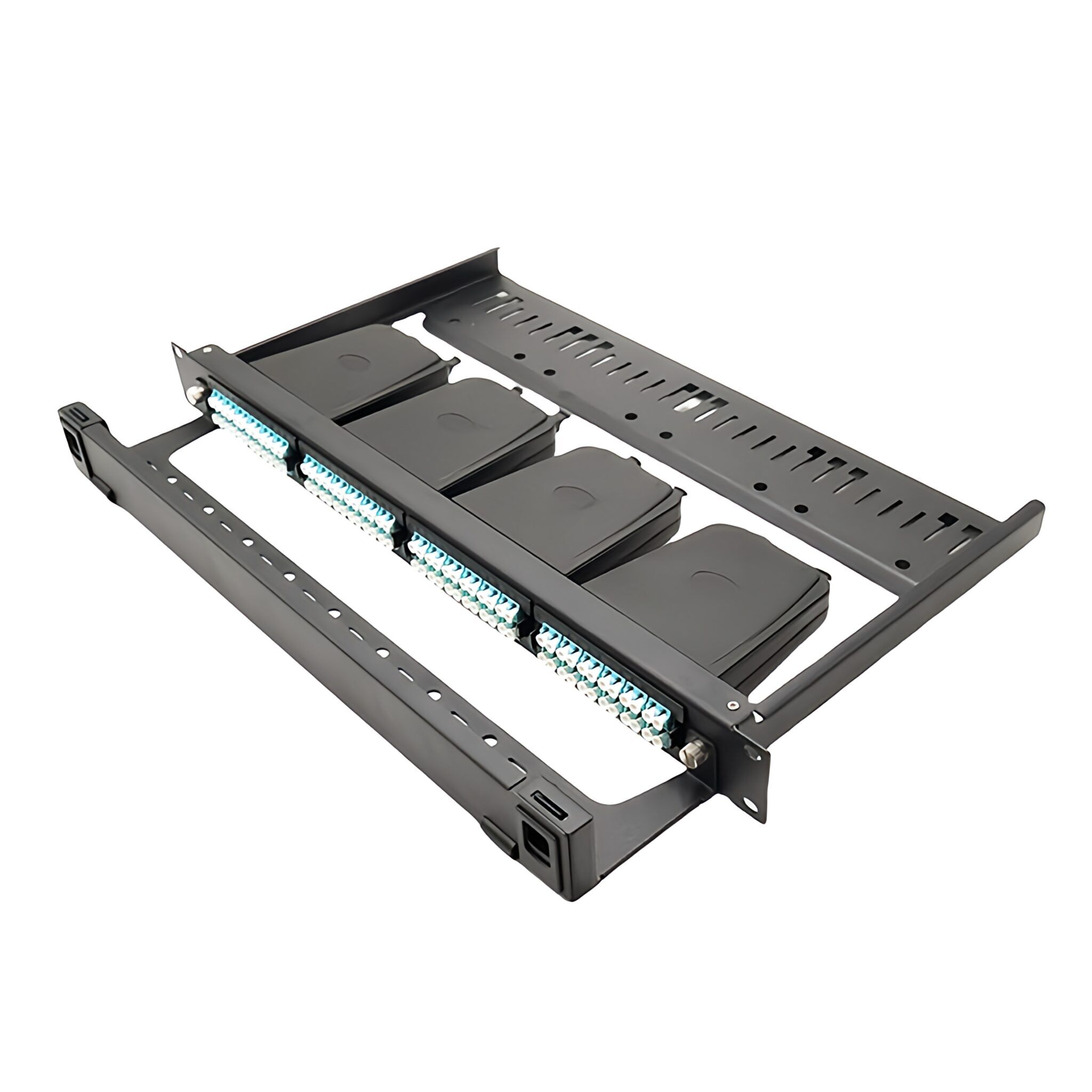 SC LC Fiber Patch Panel With 24 Port, 19'' 1U Rack Mount – Topfiberbox