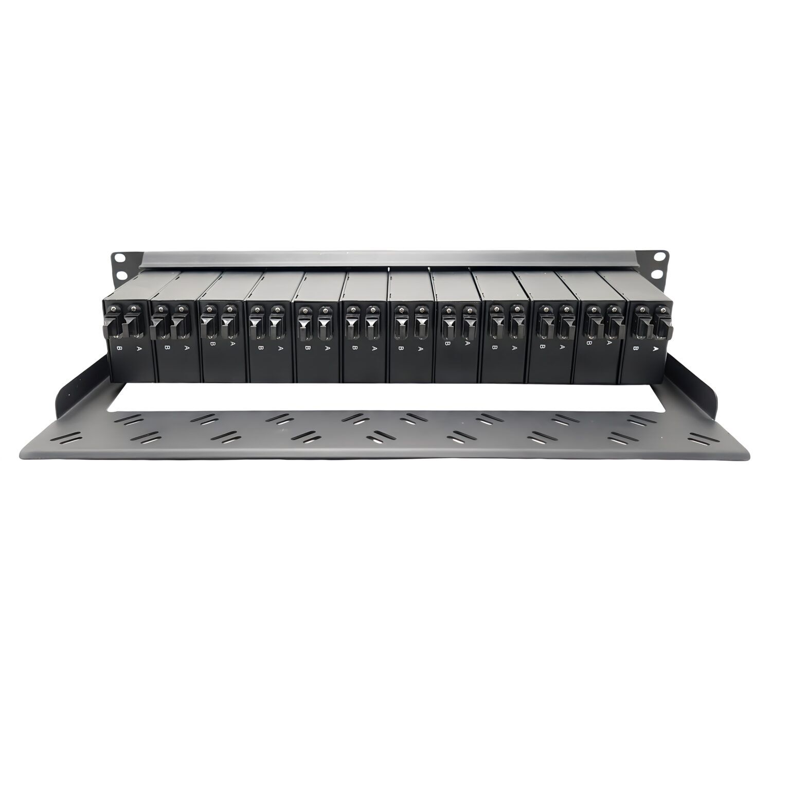 SC LC Fiber Patch Panel With 24 Port, 19'' 1U Rack Mount – Topfiberbox