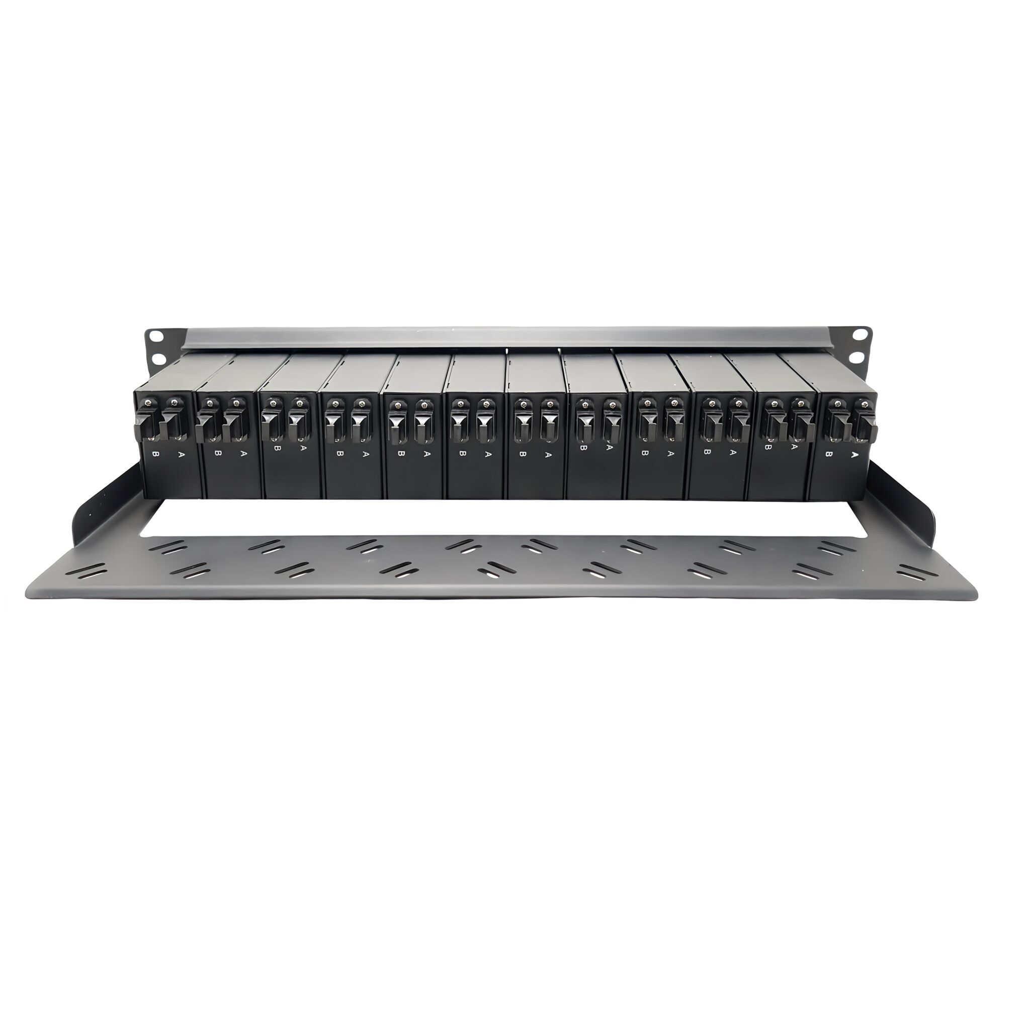 SC LC Fiber Patch Panel With 24 Port, 19'' 1U Rack Mount – Topfiberbox