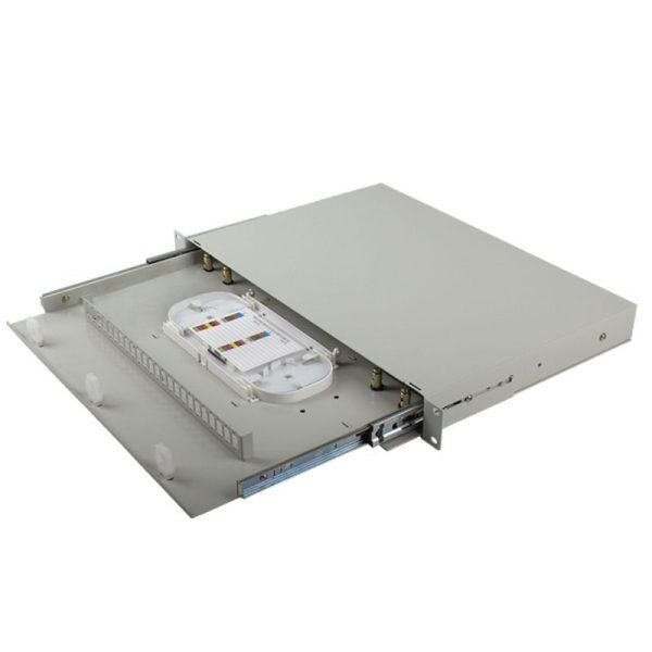 12 Port Fiber Patch Enclosure with 12 SC FC ST LC Adapter Panel ...