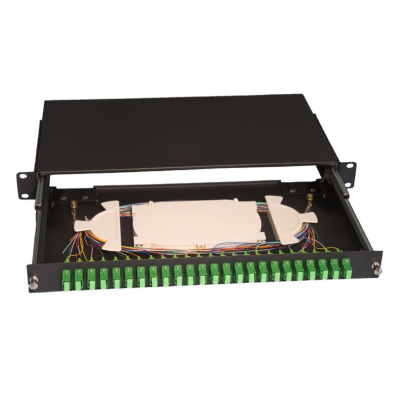 Rack Mount 12 Port Fiber Patch Panel For SC LC Option– Topfiberbox