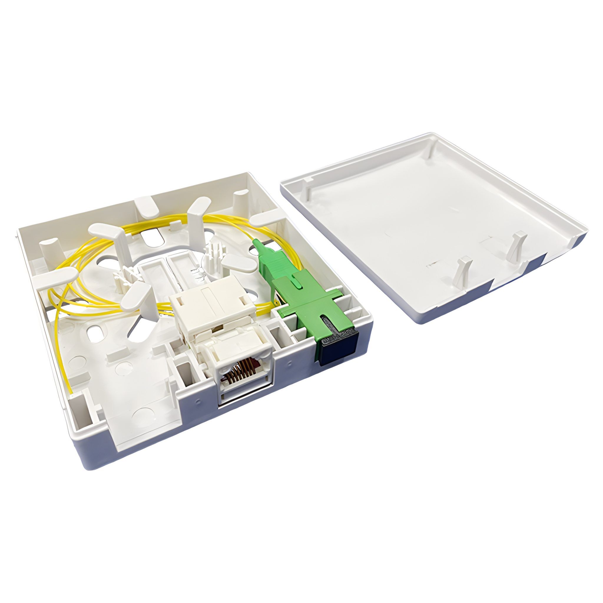 1-4 Ports Fiber Wall Outlet, Surface Mount Boxes for FTTH% Topfiberbox