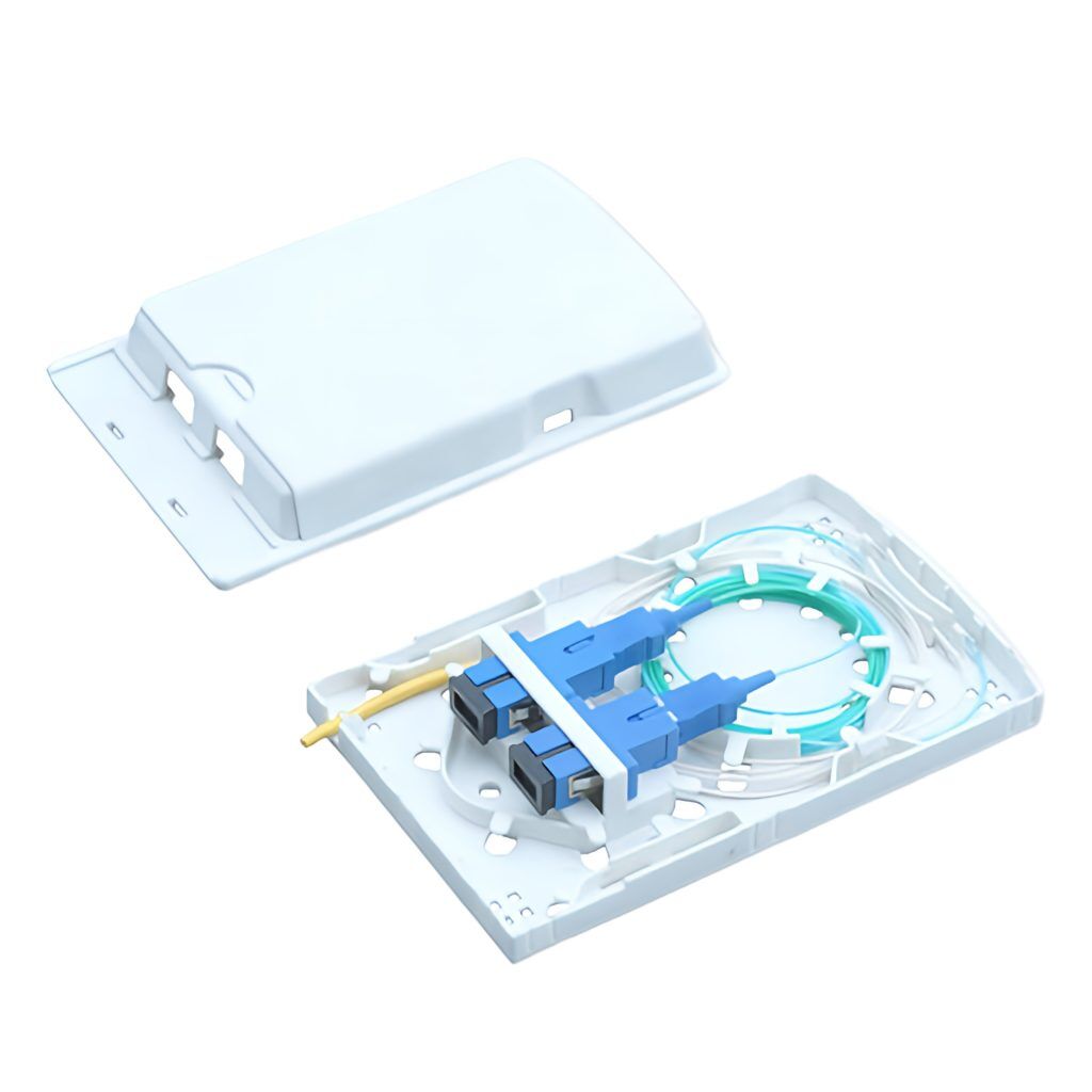 1-4 Ports Fiber Wall Outlet, Surface Mount Boxes for FTTH% Topfiberbox
