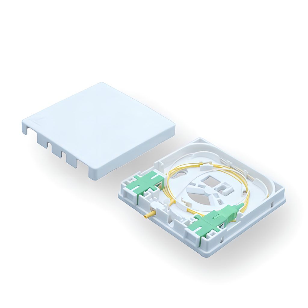 1-4 Ports Fiber Wall Outlet, Surface Mount Boxes for FTTH% Topfiberbox