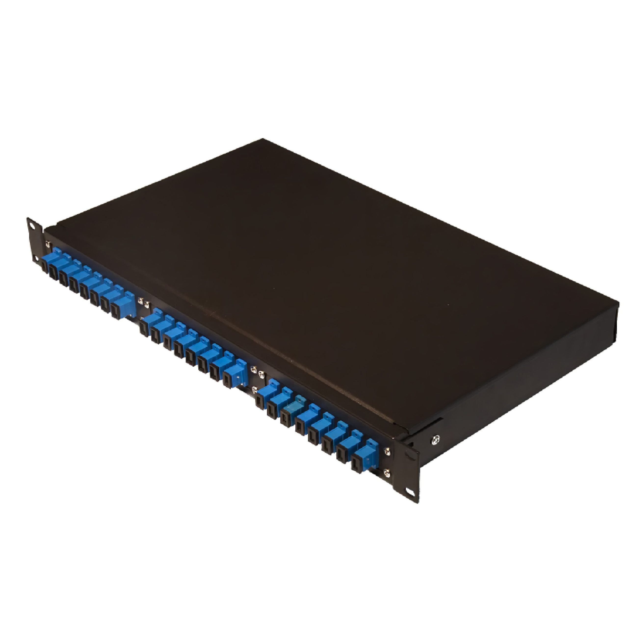 2U 48 Port Fiber Patch Panel With 8pcs 6 SC Adapter Plate – Topfiberbox
