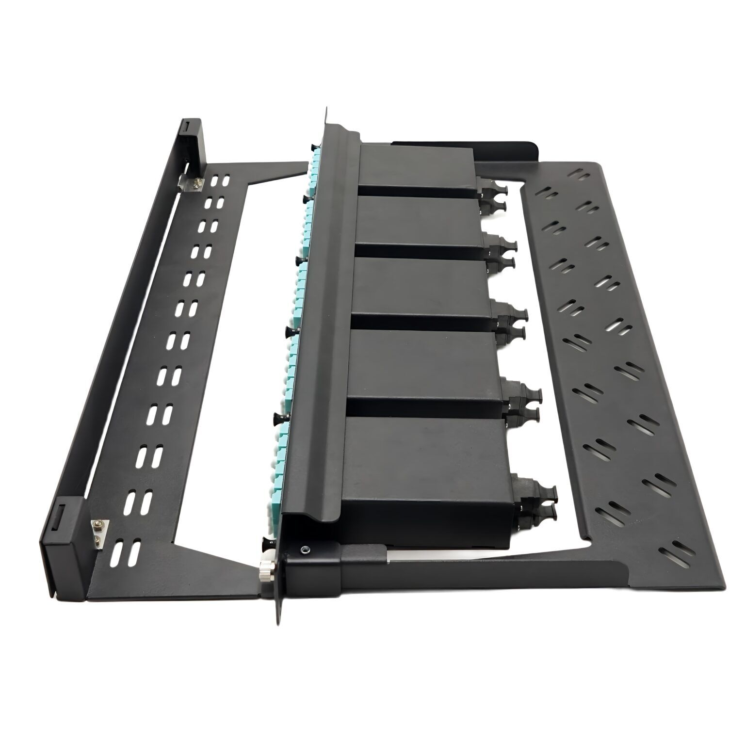 2U 48 Port Fiber Patch Panel With 8pcs 6 SC Adapter Plate – Topfiberbox